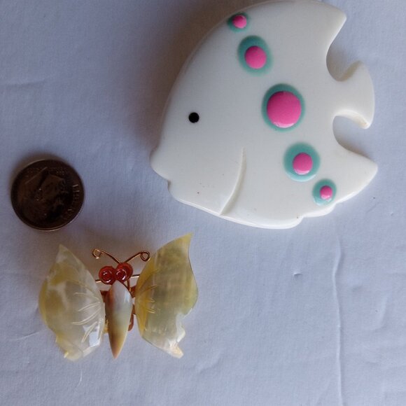 Jewelry | Duo Of Whimsical Vintage Animal Pins | Poshmark